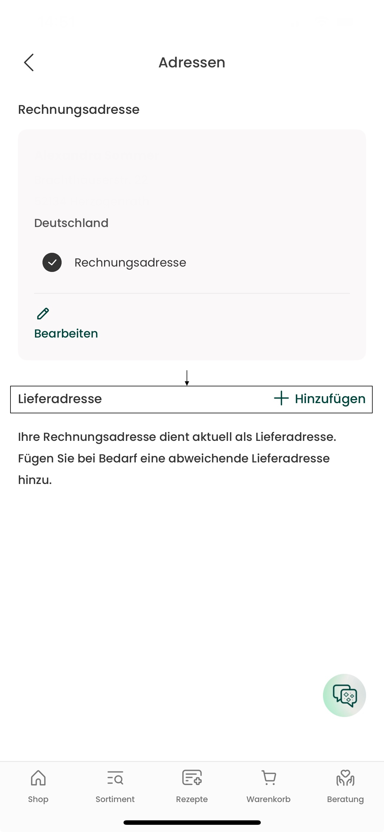 Wie verwalte ich meine Lieferadresse in der DocMorris App? – DocMorris